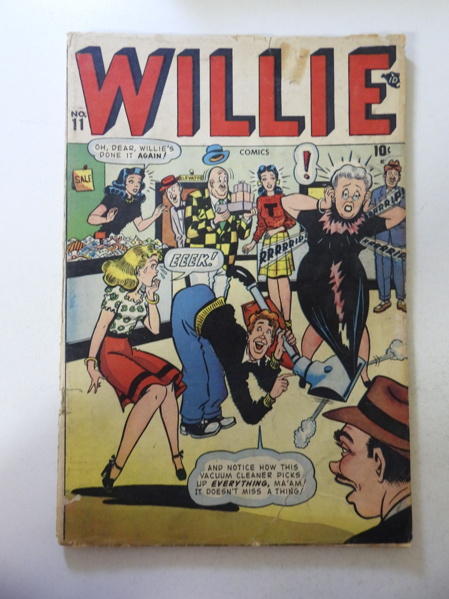 Willie Comics #11 (1947) GD Condition cover detached manufactured w/ 1 staple | Comic Books ...