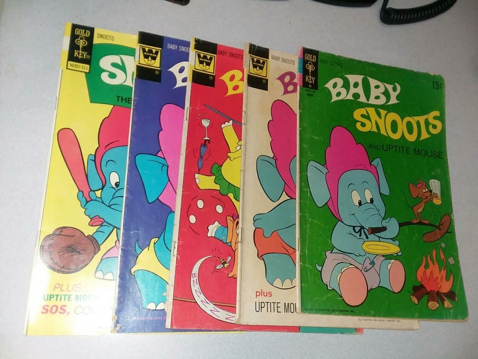 Baby Snoots 5 Issue Bronze Age gold key Cartoon Comics Lot Run Set ...