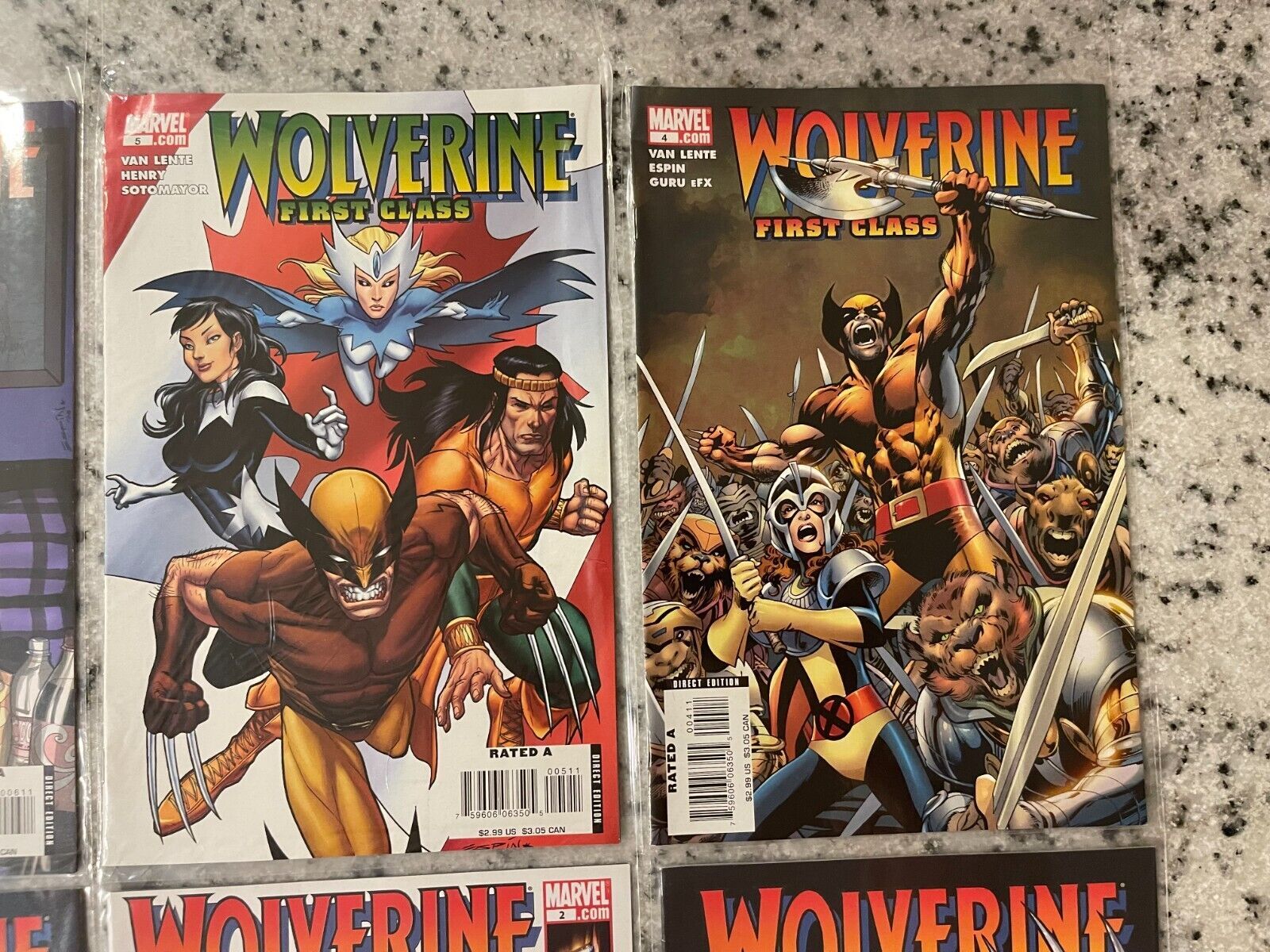 Lot Of 6 Wolverine First Class Marvel Comic Books # 1 2 3 4 5 6 X-Men ...