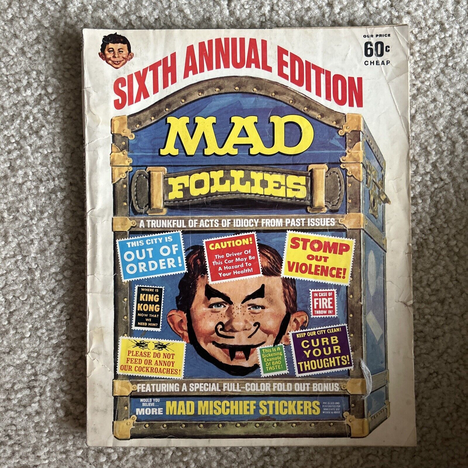 Mad Magazine Sixth Annual Edition Follies With Most Mischief Stickers ...