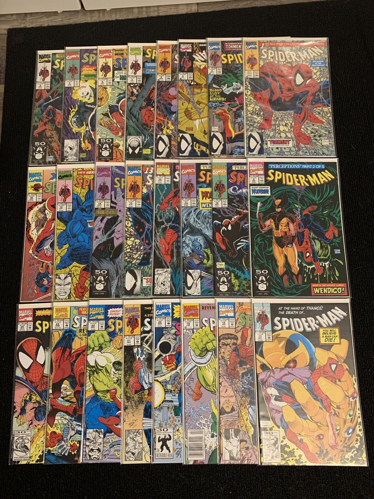 NM Spider-Man 1-24 COMPLETE Run Lot 1-16 McFarlane Issues 1990 Amazing ...