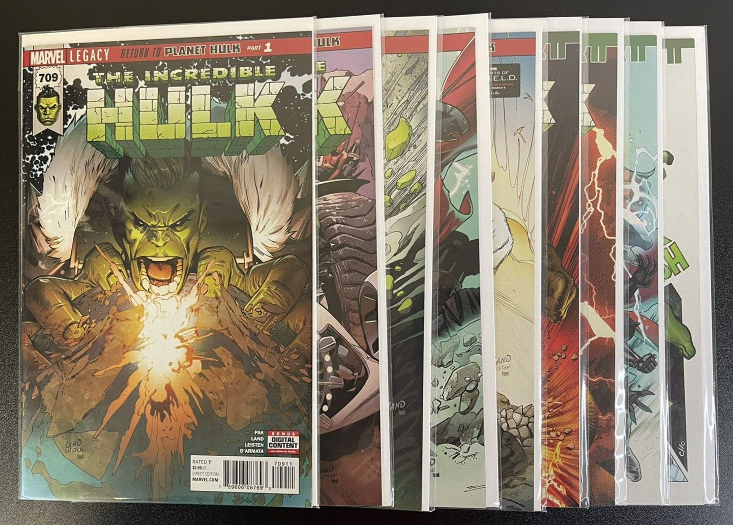Incredible Hulk #709-717 Marvel Legacy Return To Planet Hulk WW Hulk II ...