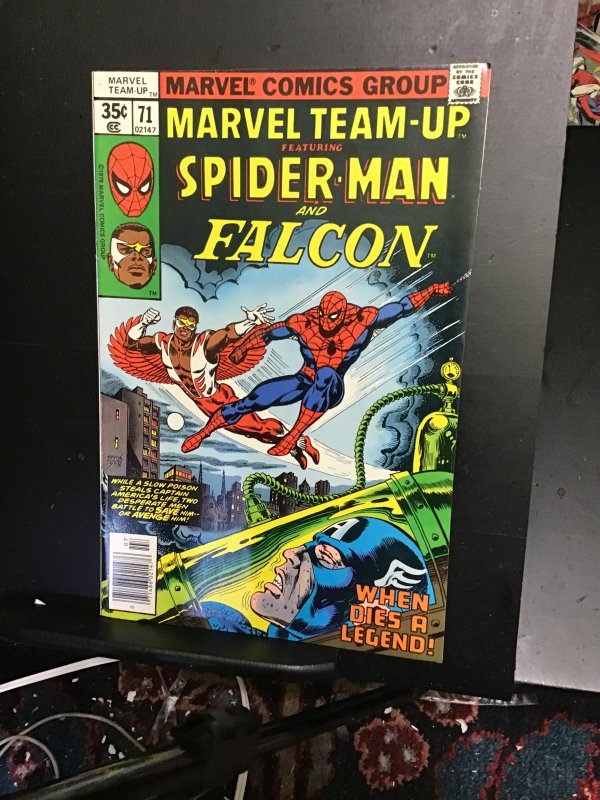 Marvel Team-Up #71 (1978) Spider-Man, Falcon and Captain America! VF!NM ...