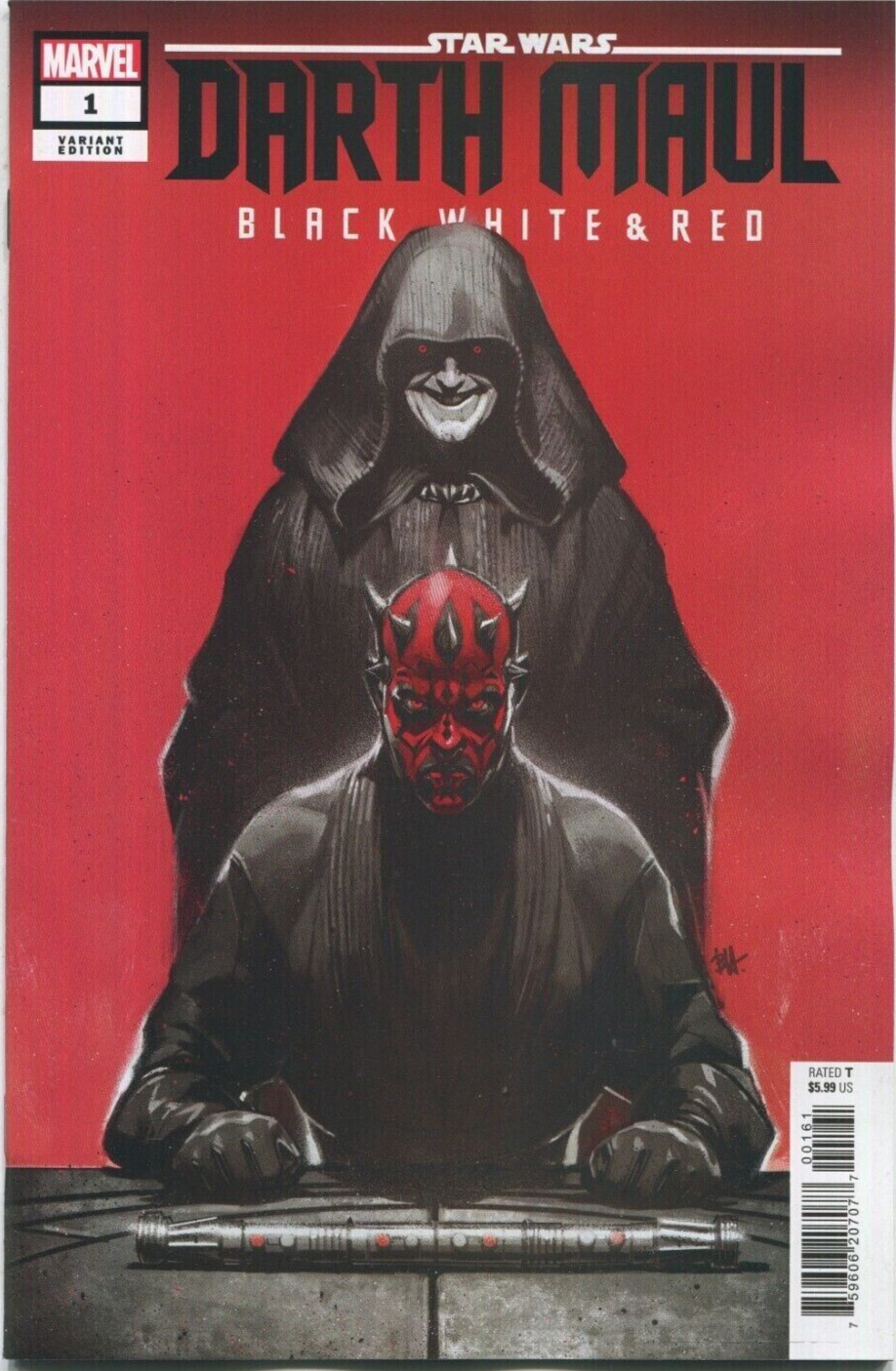 Darth Maul: Black, White, Red #1 Cover F Ben Harvey Marvel Comics 2024 ...