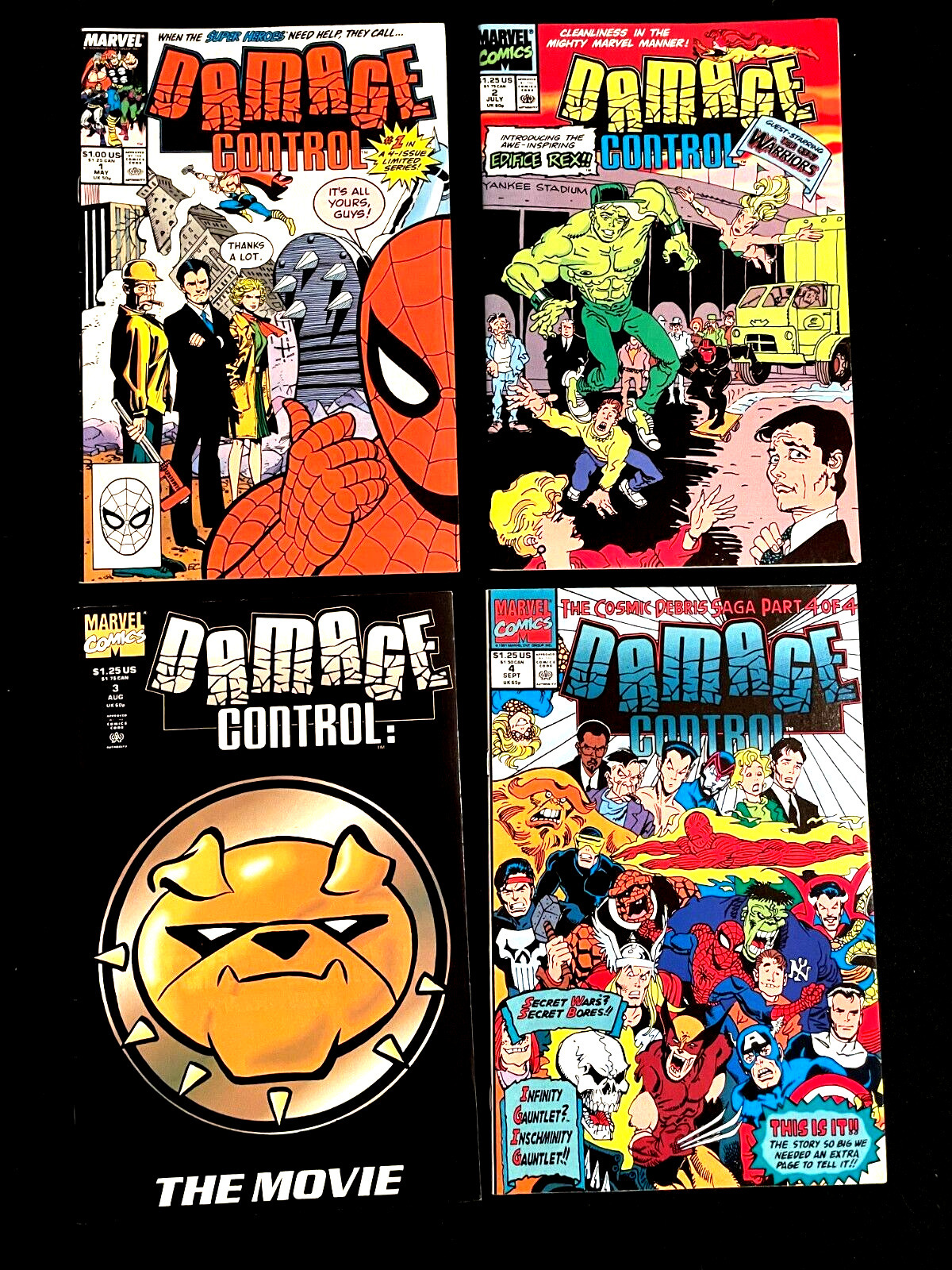 Complete Set of Four - Damage Control #1-4 1989 (VOL 1) - HIGH GRADE ...