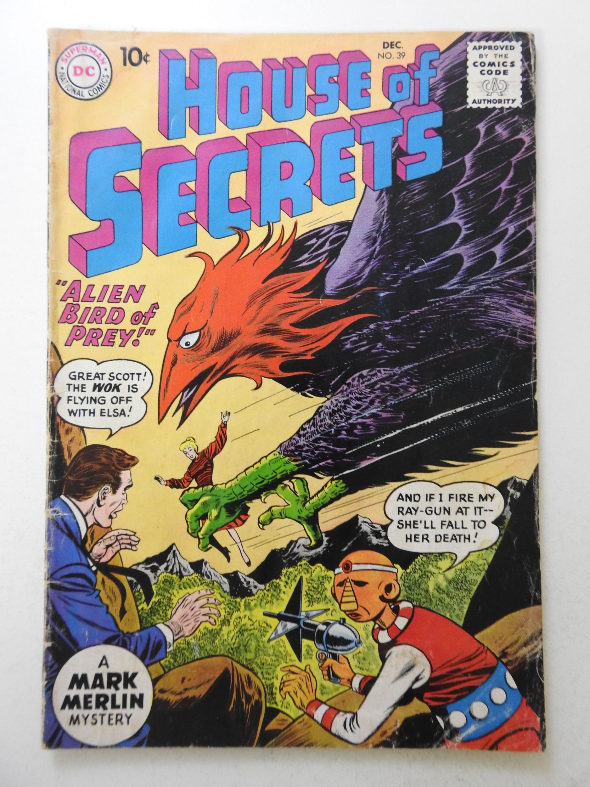 House of Secrets #39 (1960) "Alien Bird of Prey!" GVG Condition ...