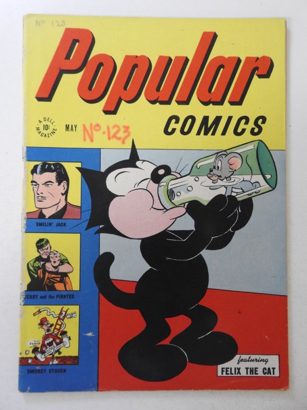 Popular Comics #123 (1946) GD+ Condition 2 in spine split, ink fc ...