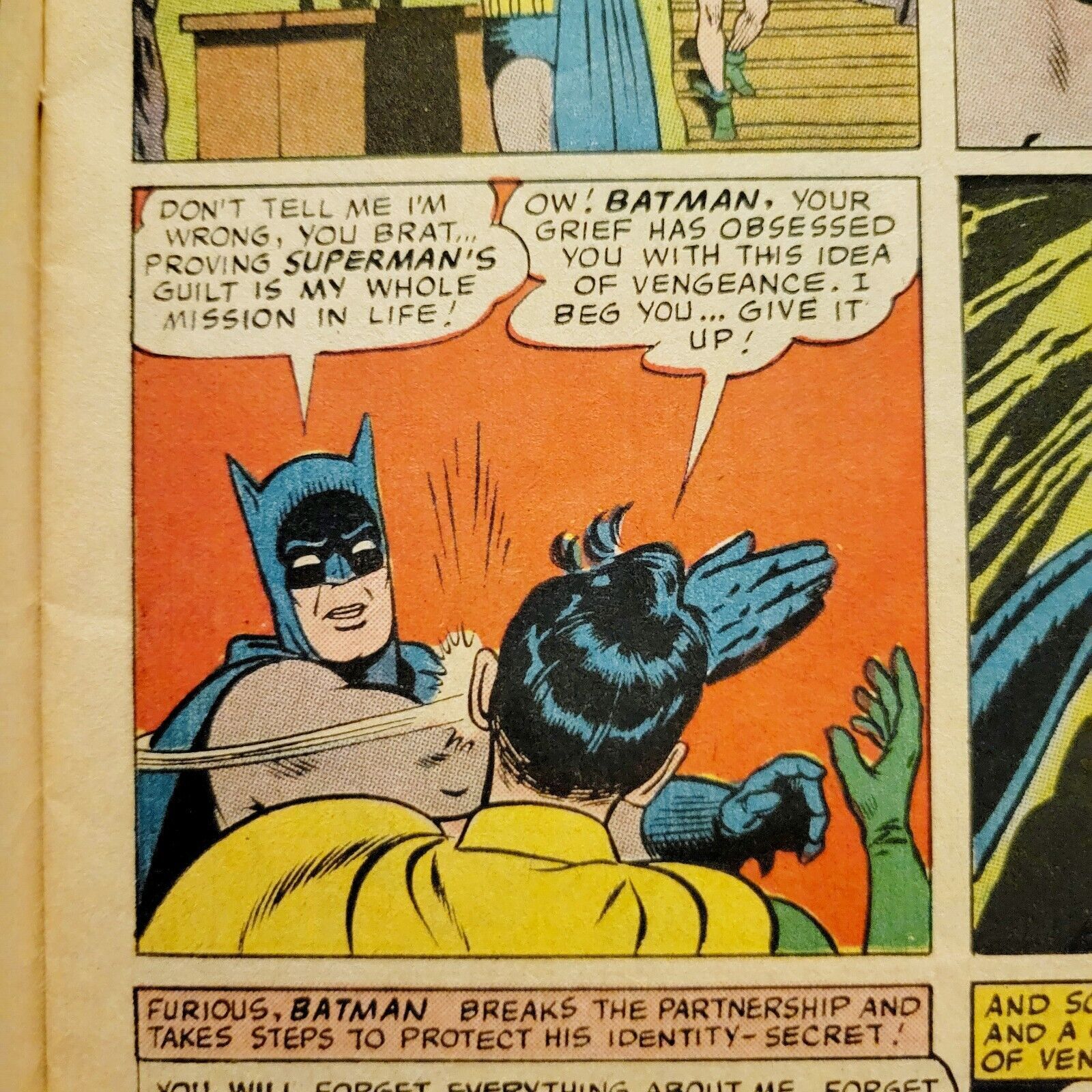 Worlds Finest #153 VG (DC 1965) the Slap Issue! Batman Robin Superman ...