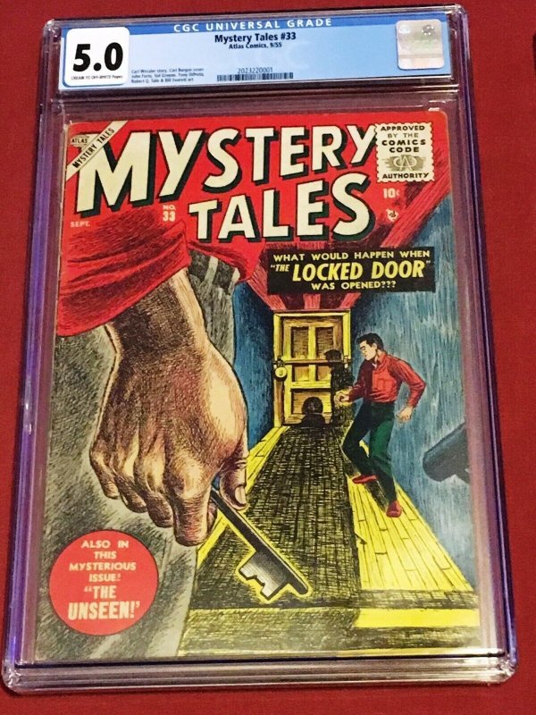MYSTERY TALES 33 CGC 5.0 Wessler Everett 1955 Paranormal Ghosts Horror ...
