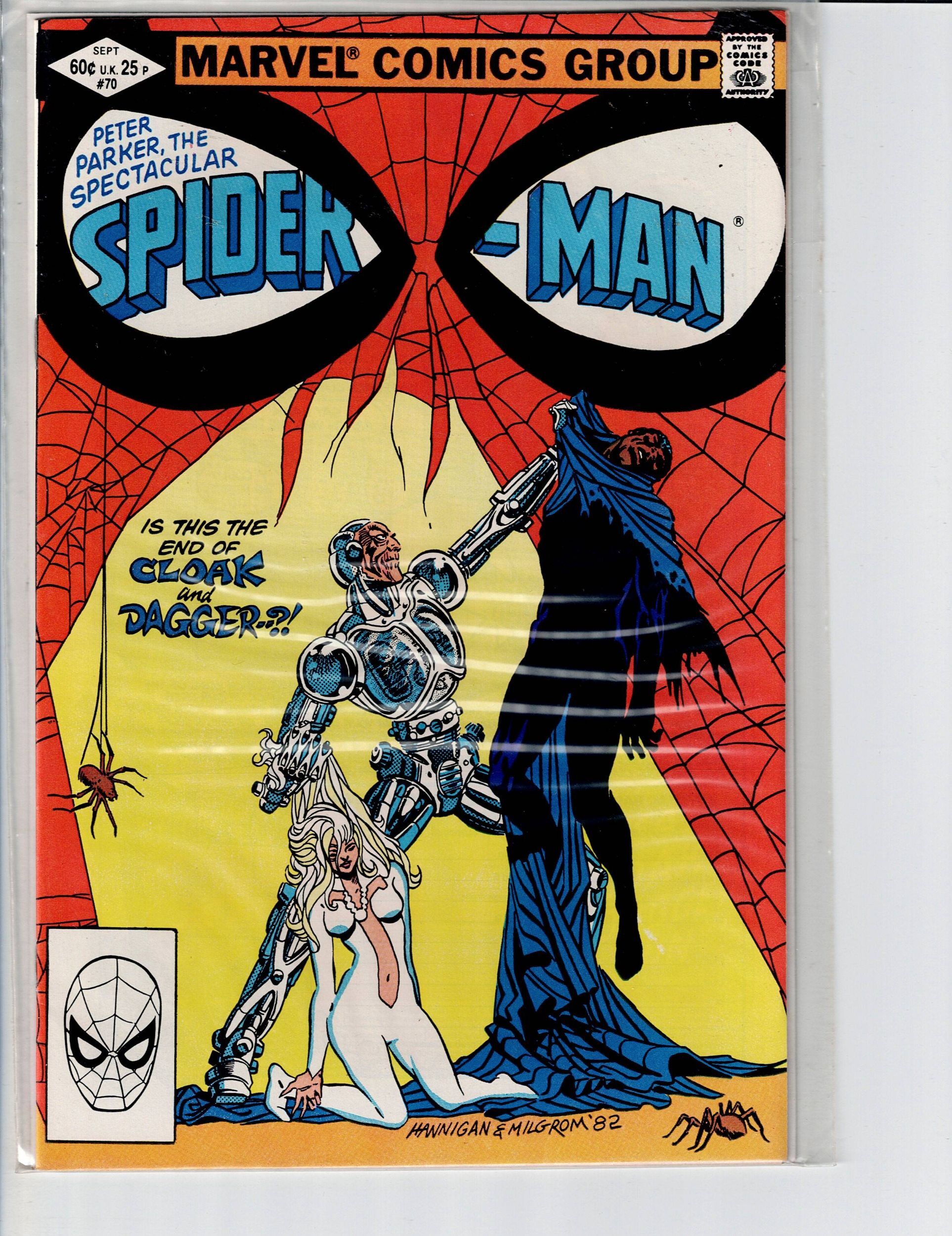The Spectacular Spider-Man #70 (1982) (Wavy lines are scanner ...