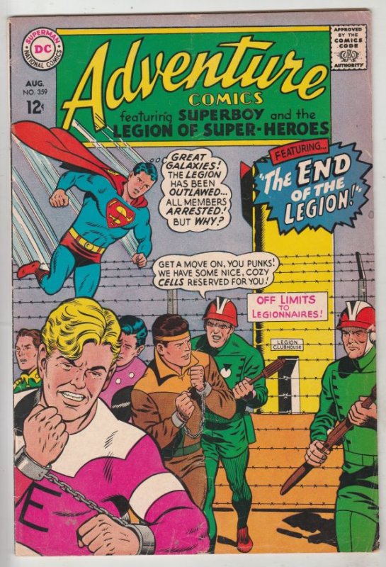 Adventure Comics #359 (Aug-67) FN+ Mid-High-Grade Legion of Super ...