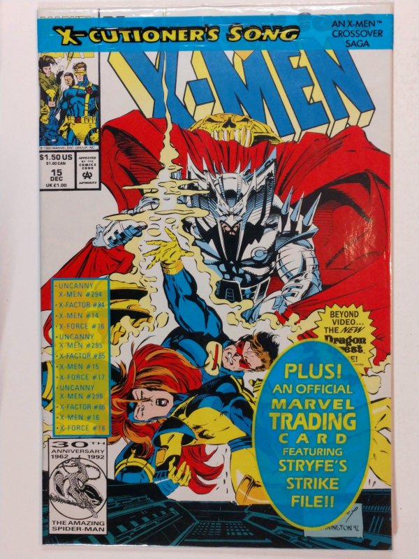 X-Men #15 (8.5, 1992) Polybagged | Comic Books - Modern Age, Marvel ...