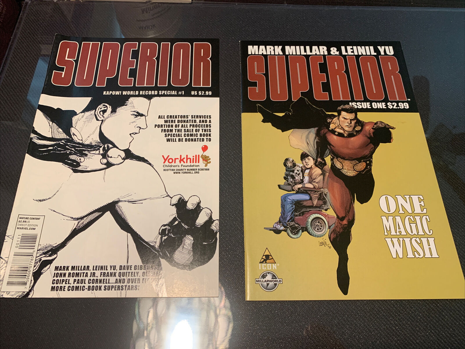 SUPERIOR #1 rare KAPOW world record special MARK MILLAR 1st print NM 2 ...