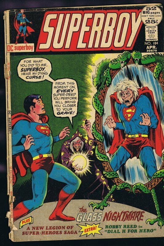 Superboy #184 ORIGINAL Vintage 1972 DC Comics Origin of Dial H For Hero ...