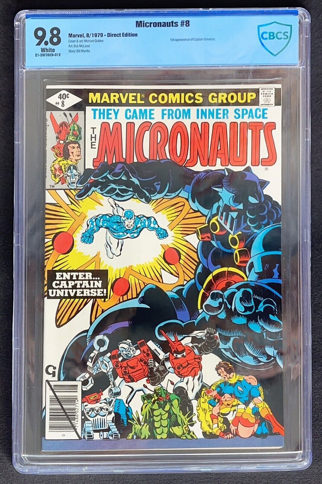 Micronauts #8 CBCS 9.8 Marvel 1979 Captain Universe | Comic Books ...