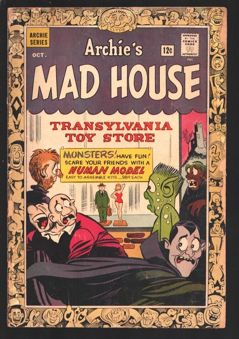 Archie's Mad House #26 1964-Monster cover-Dracula & more-Sabrina the ...