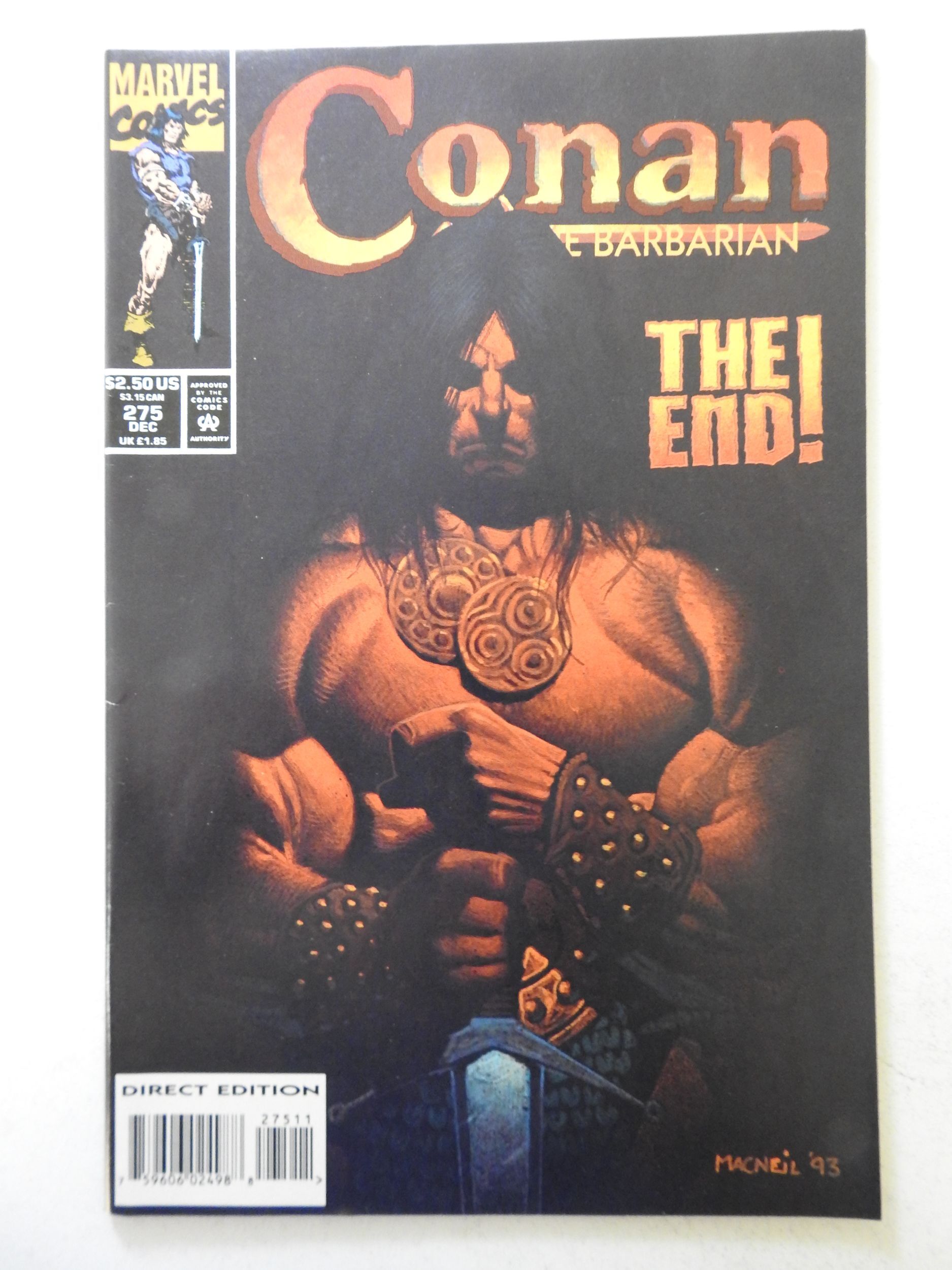Conan the Barbarian #275 (1993) Low Print Run Last Issue! VF-NM ...