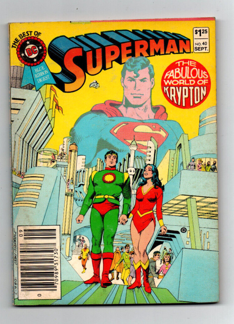 Best of DC Blue Ribbon Digest #40 newsstand - Superman - Krypton - 1983 ...