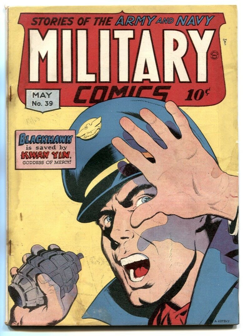 Military Comics #39 1945- BLACKHAWK- Golden Age G+ | Comic Books ...