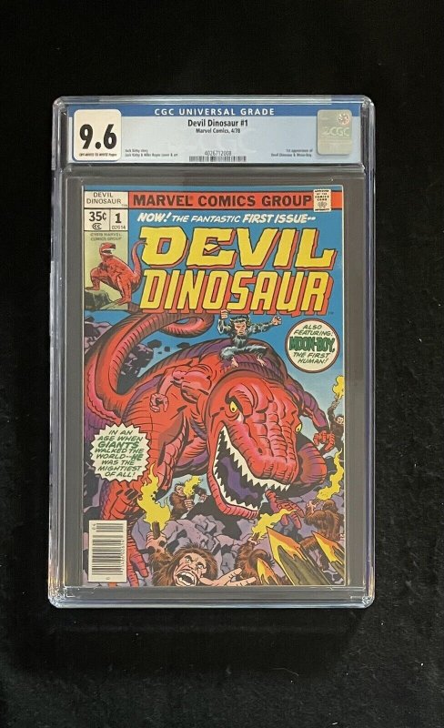 Devil Dinosaur #1 CGC 9.6 1st App Devil Dino + Moon-Boy 1978 **Jack Kirby** | Comic Books ...