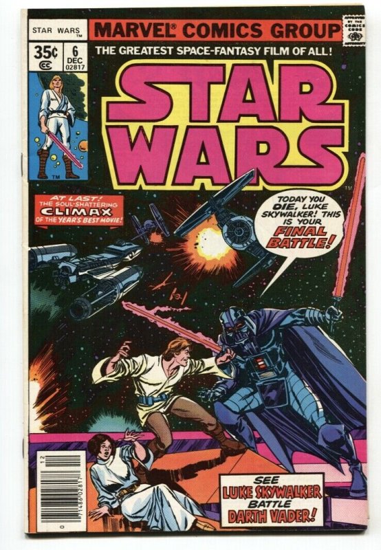 STAR WARS #6-Rare DOUBLE COVER comic book 1977- Darth Vader VF/NM ...