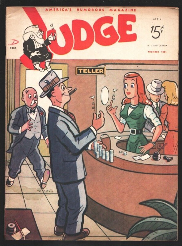 Judge 4/1946-America's Humorous Magazine-Cartoons-jokes-gags-Clyde Lamb ...