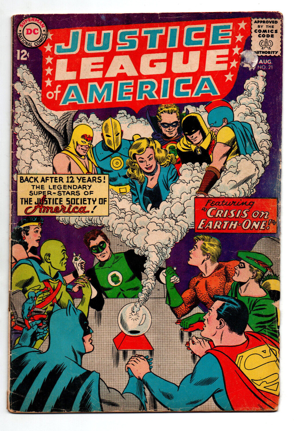 Justice League of America #21 - 1st JLA & JSA Team Up - KEY - 1963 - GD ...