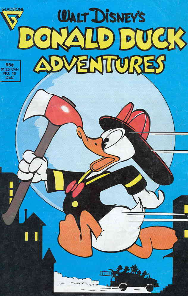 Donald Duck Adventures (Gladstone) #10 FN ; Gladstone | Fireman Cover ...