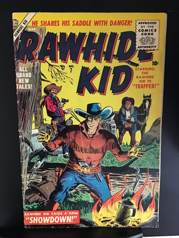 Rawhide Kid #7, 1956, Very Rare Golden Age and Affordable! | Comic ...