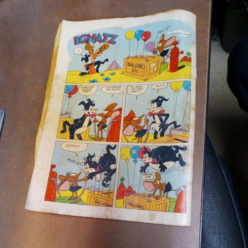 Krazy Kat Comics #454 Dell Comics 1953 Ignatz Mouse Koon Skin Kapers ...