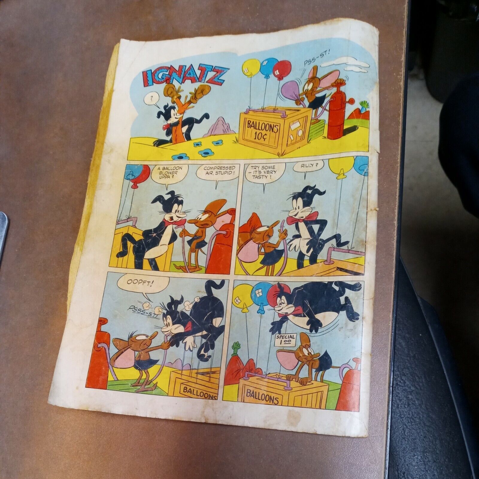 Krazy Kat Comics #454 Dell Comics 1953 Ignatz Mouse Koon Skin Kapers ...