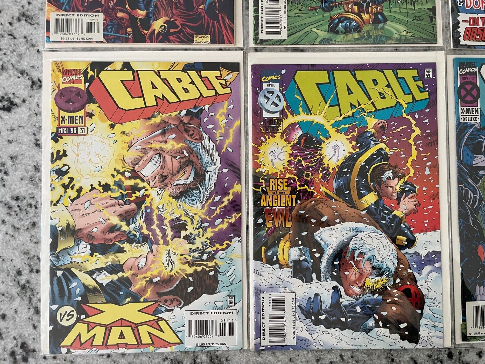 6 Cable Marvel Comic Books # 17 30 31 32 72 89 X-Men X-Force Wolverine ...