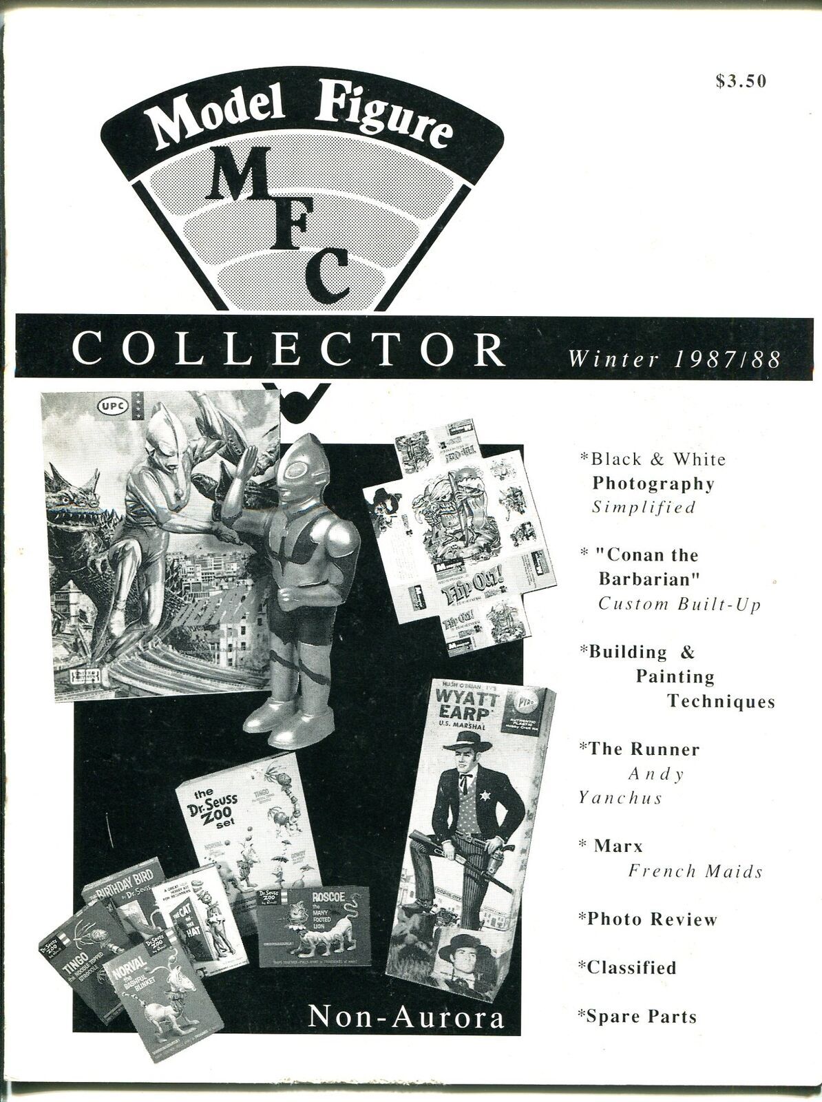 Model Figure Collector-Winter 1987-Conan-rare model kits-Aurora ...