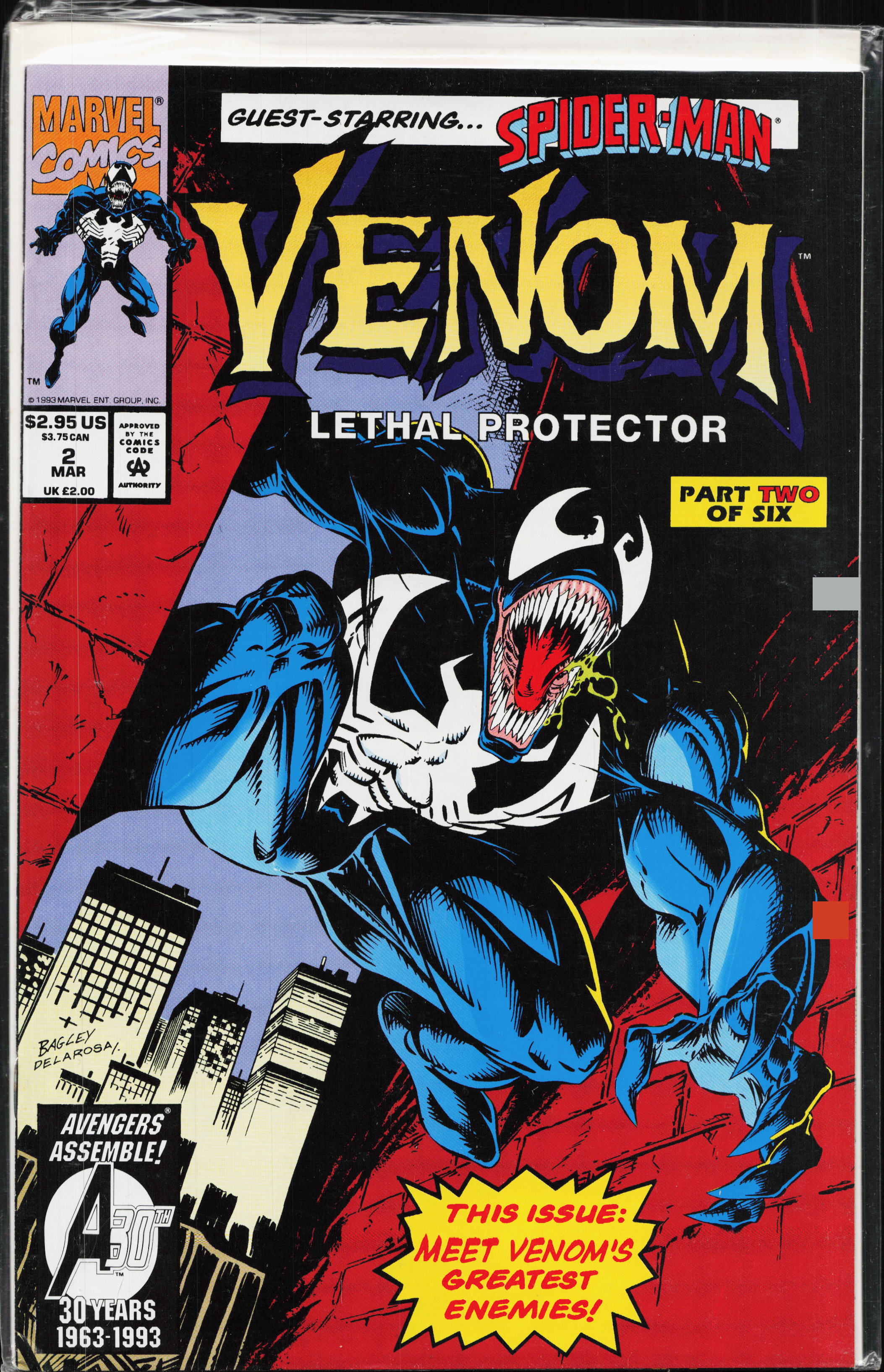 Venom: Lethal Protector #2 (1993) Venom [Key Issue] | Comic Books ...