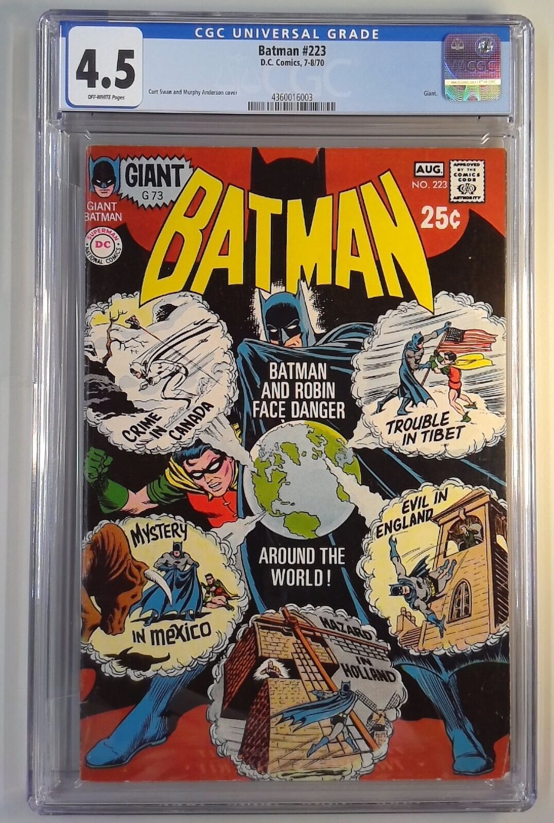 Batman 223 (1940) CGC 4.5 Giant (Slab Grade) | Comic Books - Bronze Age ...