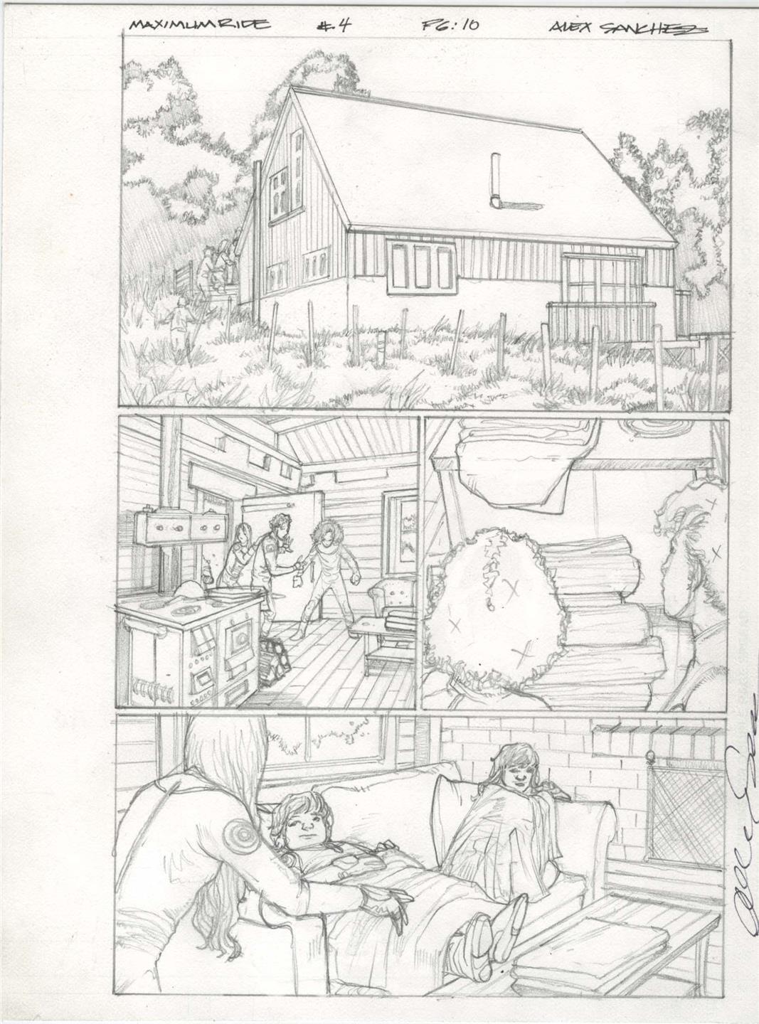 Max Ride First Flight #4 pg 10 Alex Sanchez Art James Patterson Maximum ...