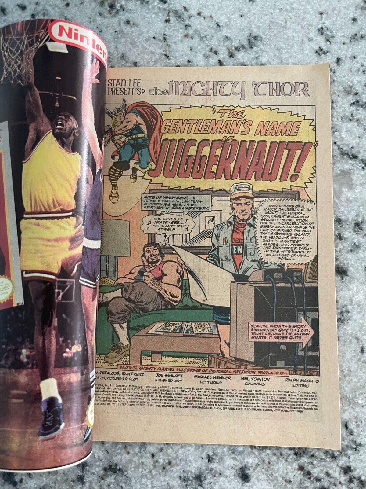 Mighty Thor # 411 NM- Marvel Comic Book Odin Loki Avengers Hulk Iron ...
