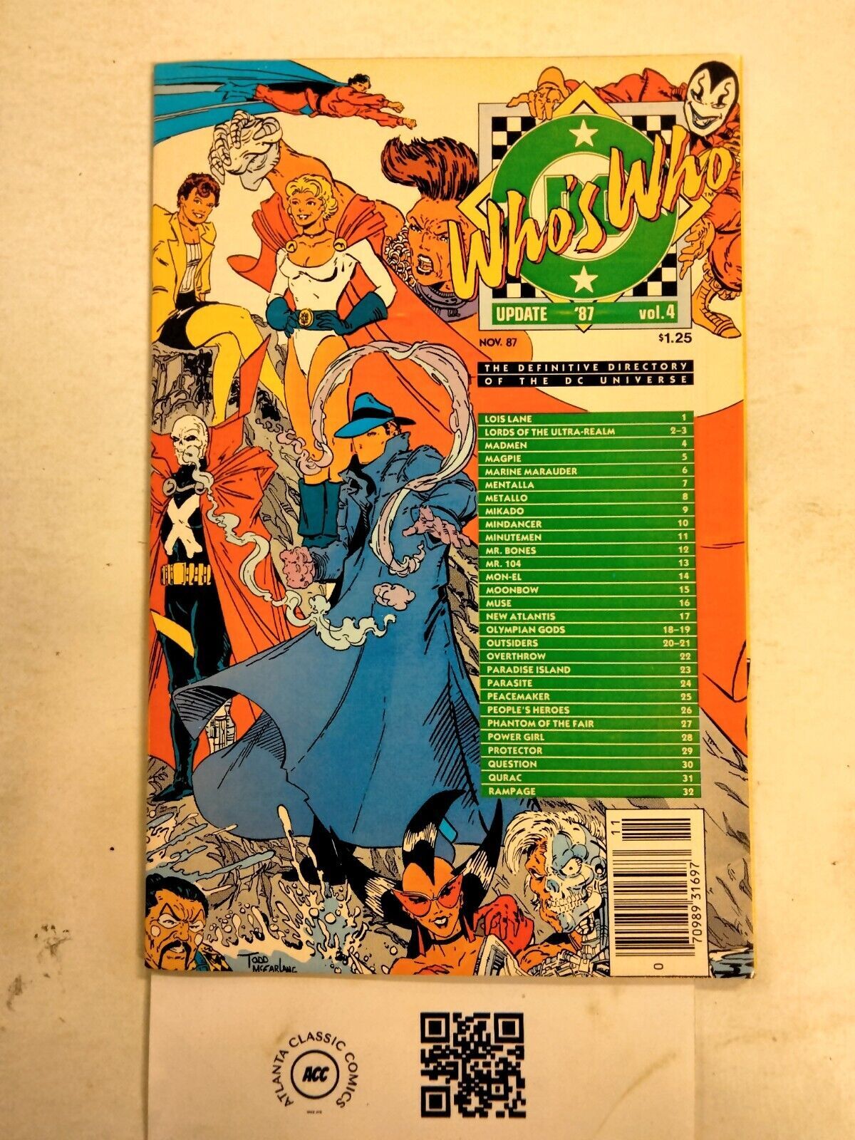 Who's Who DC Universe 1987 update #4 VF+ DC Comics comic book 13 JW64 ...