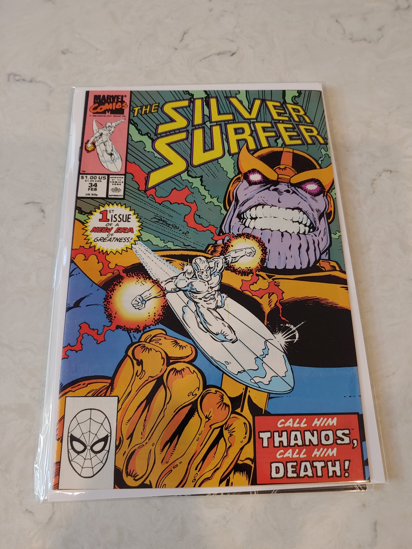 Silver Surfer #34 1990 Marvel Comics The Resurrection Of Thanos | Comic ...