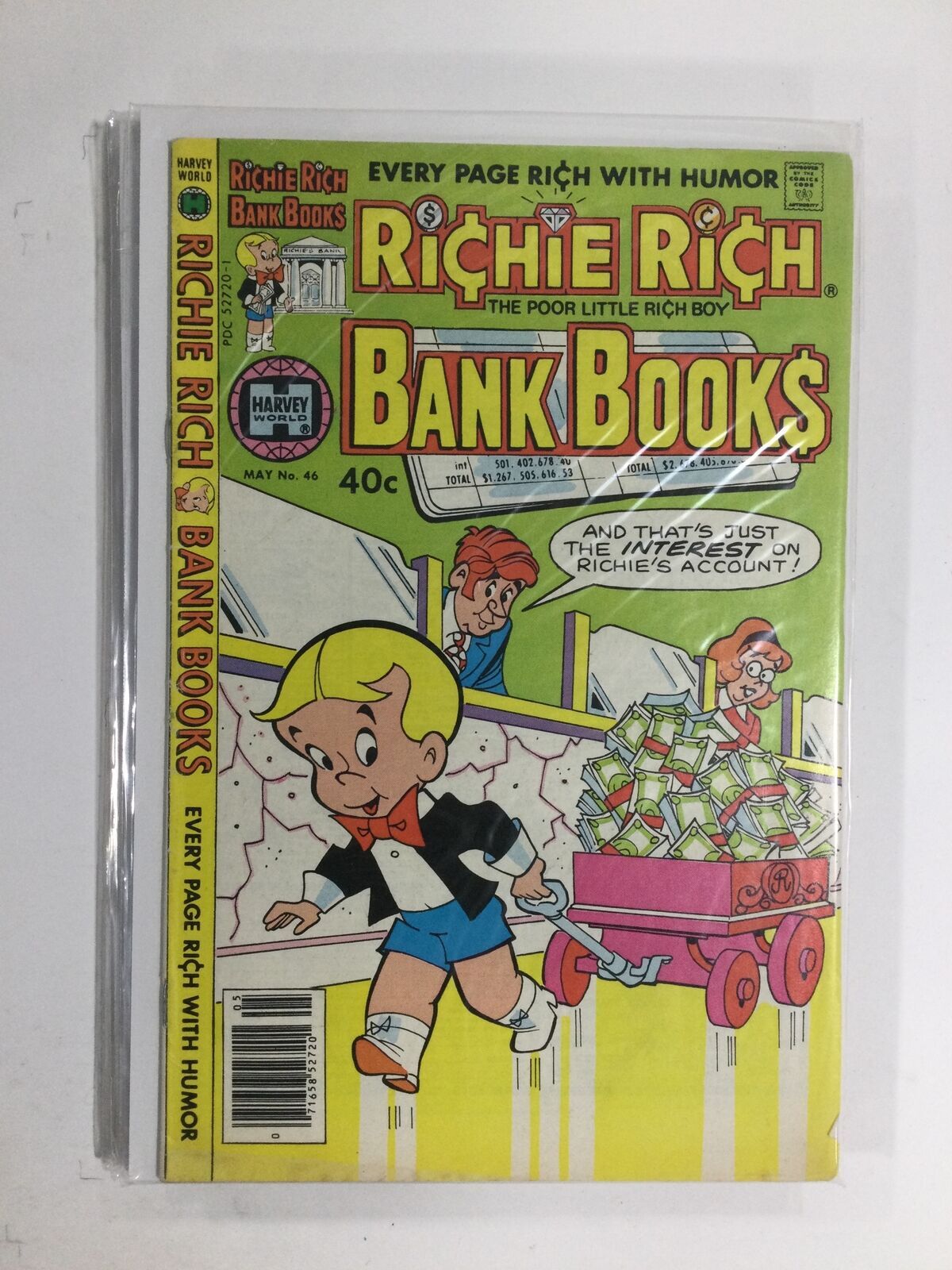 Richie Rich Bank Book #46 (1980) FN5B121 FINE FN 6.0 | Comic Books ...