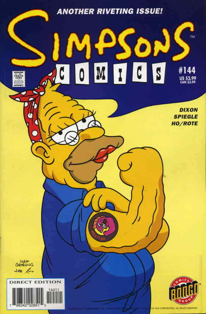 Simpsons Comics #144 FN; Bongo | Rosie the Riveter Tribute - we combine ...