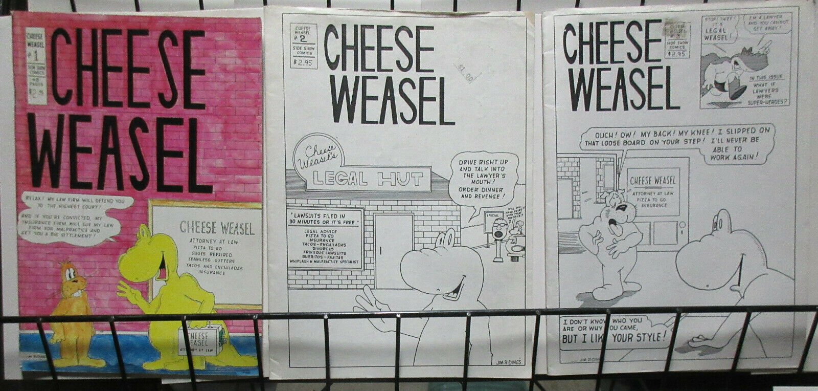 Cheese Weasel (Side Show Comics 1991) #1-3 JIm Ridings | Comic Books ...