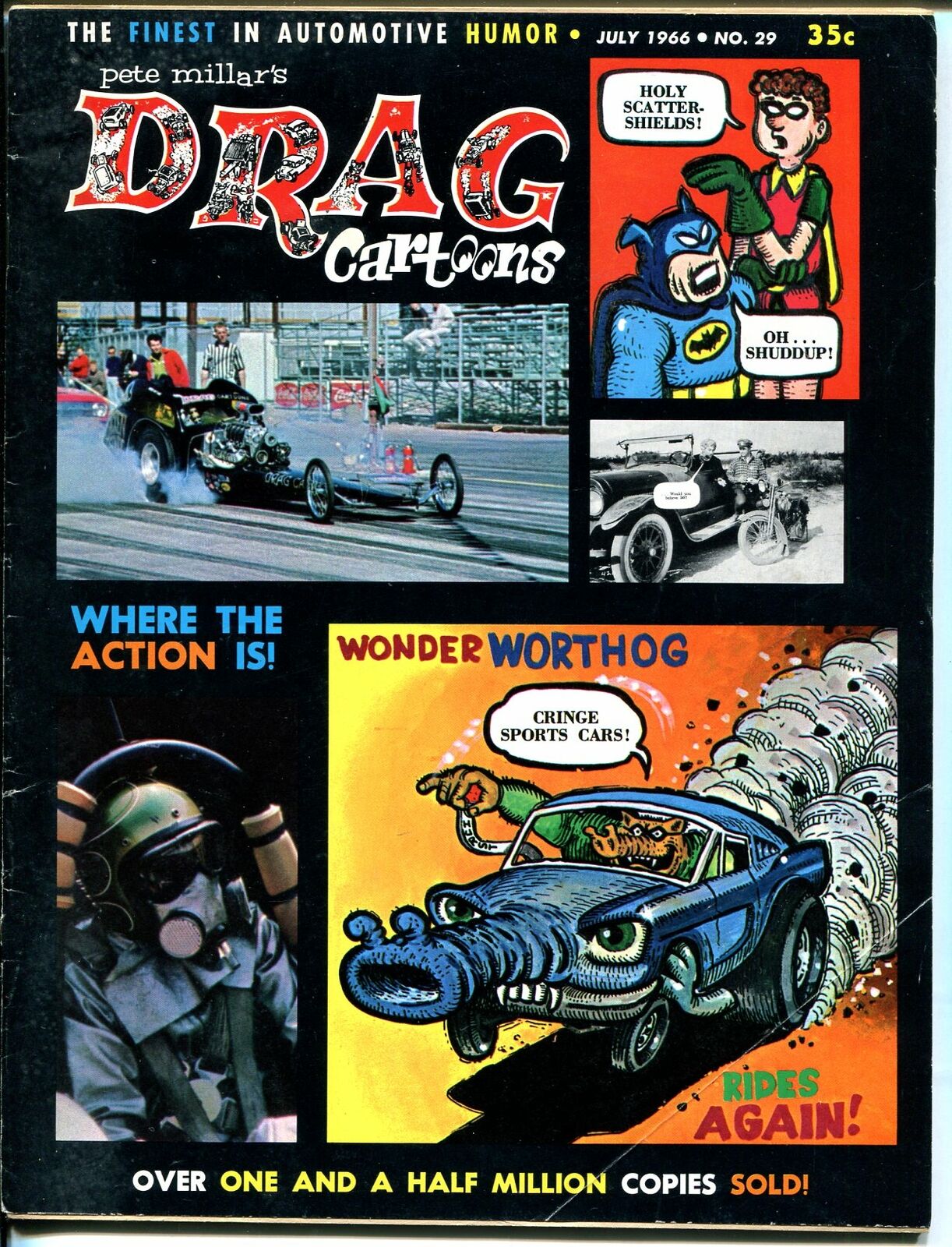 Drag Cartoons #29 1966-Batman-Robin-Wonder Warthog-Archie-FN- | Comic ...