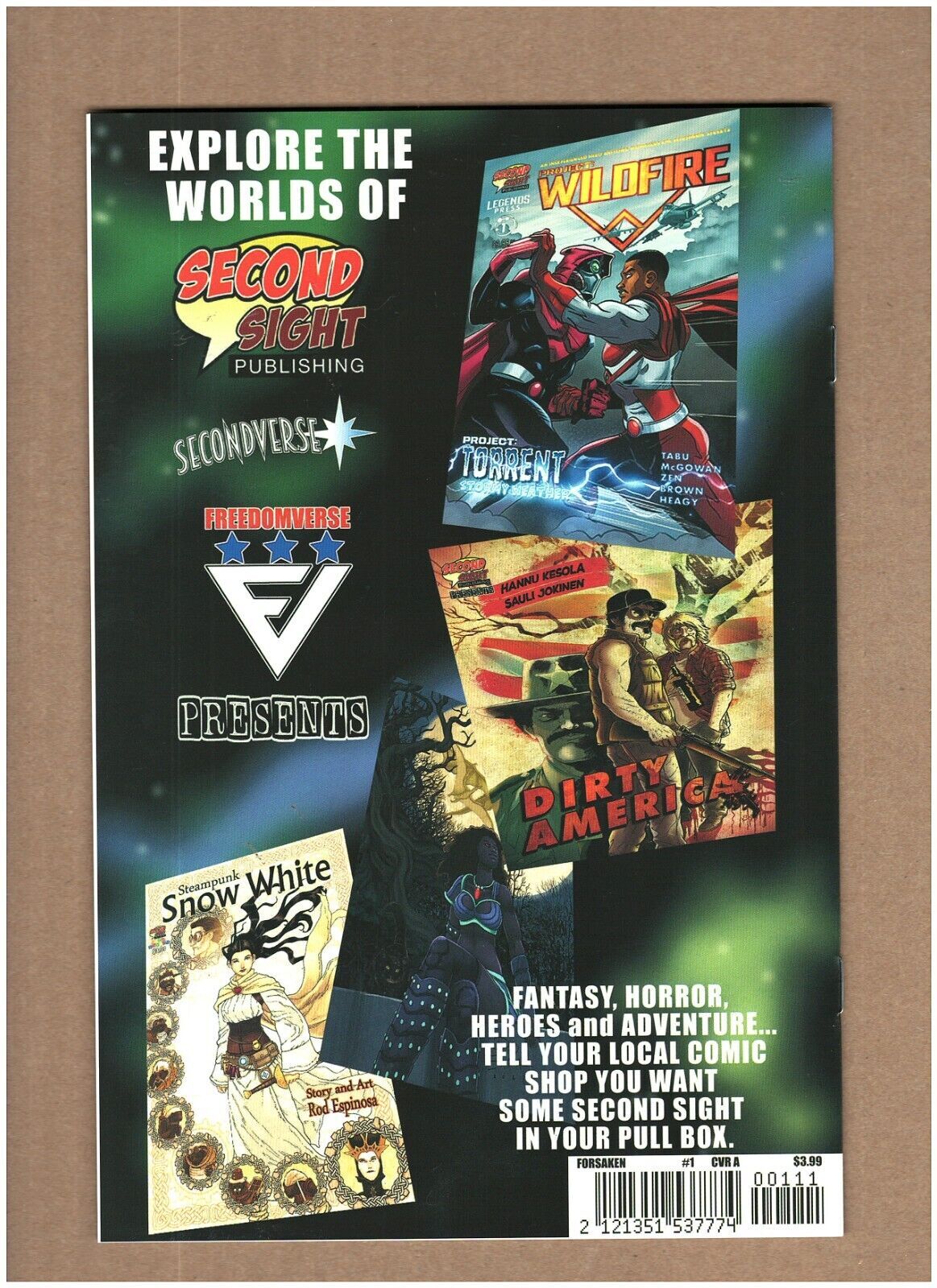 The Last Days of Us: Forsaken #1 Second Sight Comics 2021 Sci-Fi Horror ...