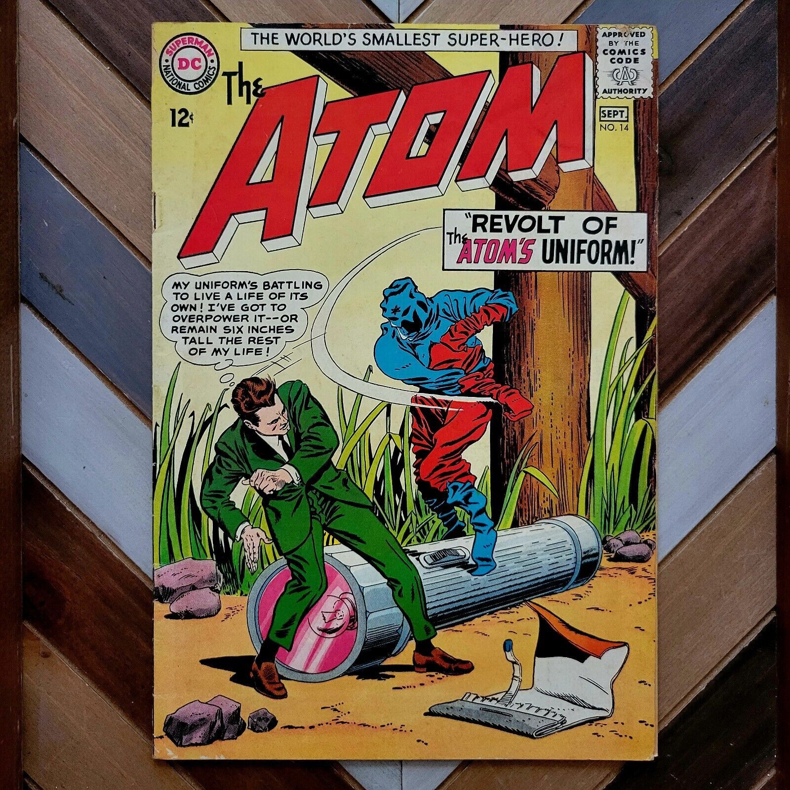 The ATOM #14 VG- (DC 1964) Silver Age "REVOLT of the ATOM'S UNIFORM ...