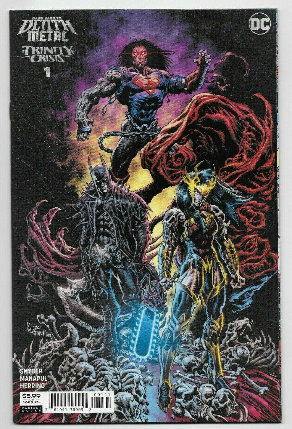 Dark Nights Death Metal Trinity Crisis #1 DC Comic 2020 Hotz 1:25 ...