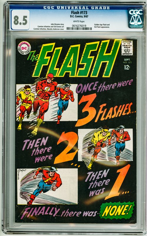 The Flash #173 (1967) CGC 8.5! White Pages! | Comic Books - Silver Age ...