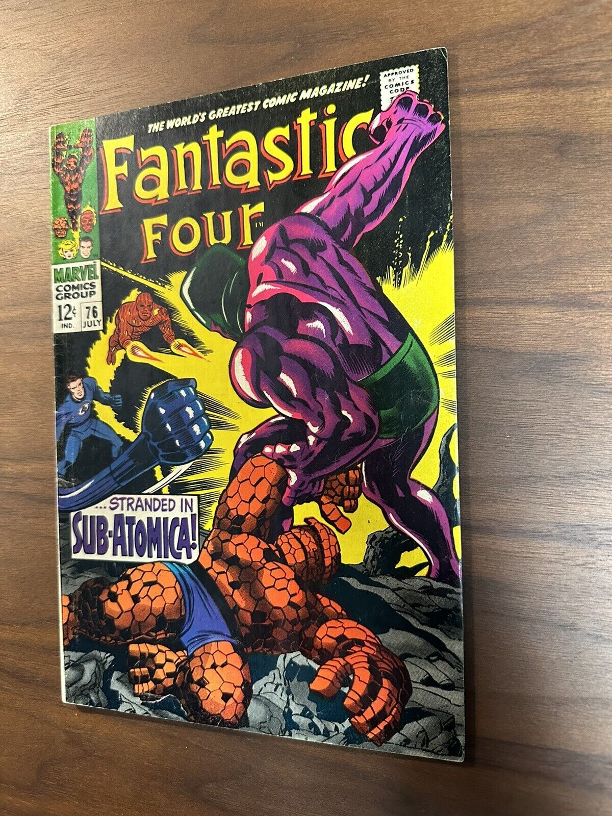 Fantastic Four #76 FN Stranded in Sub-Atomica! Jack Kirby Cover (Marvel ...
