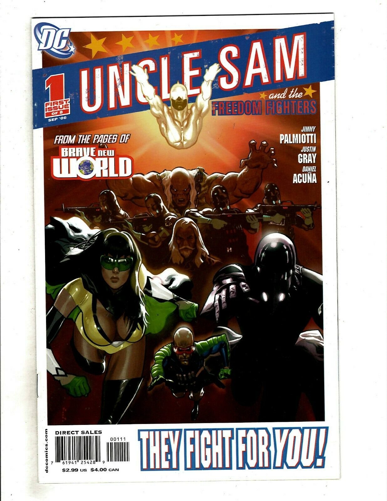 12 DC Comics Uncle Sam 1 2 3 4 5 6 Freedom Fighters 3 Blood + Water 1 2 ...