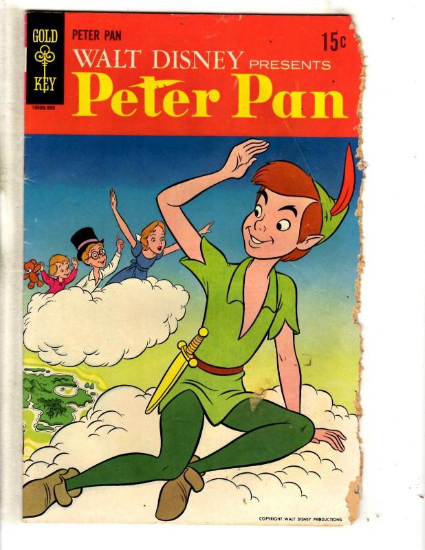 4 Gold Key Comics Peter Pan Walt Disney's Comics & Stories 11 Mickey ...